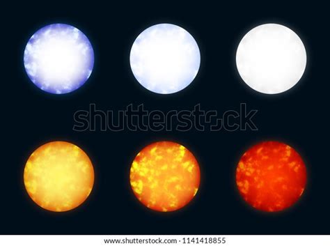 Space Classes Vector Illustration Spectral Classification Stock Vector