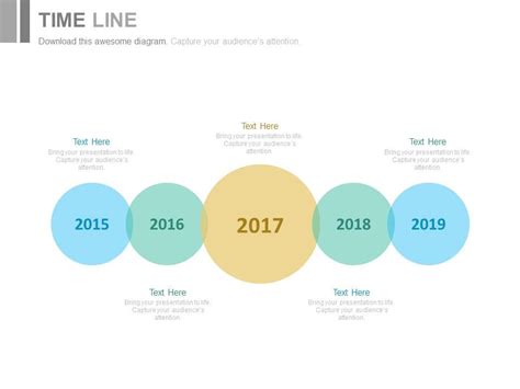 Linear Timeline With Years For Business Powerpoint Slides