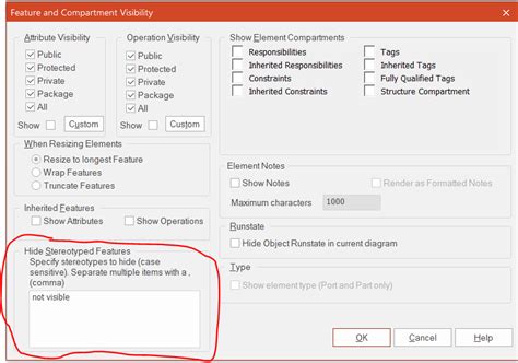 Enterprise Architect How To Document Only Attributes Displayed On A Class Diagram Stack