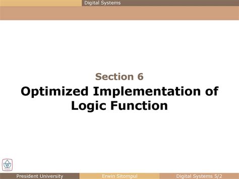 optimized implementation of logic function ppt download