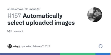Automatically Select Uploaded Images Issue Oneduo Nova File Manager GitHub
