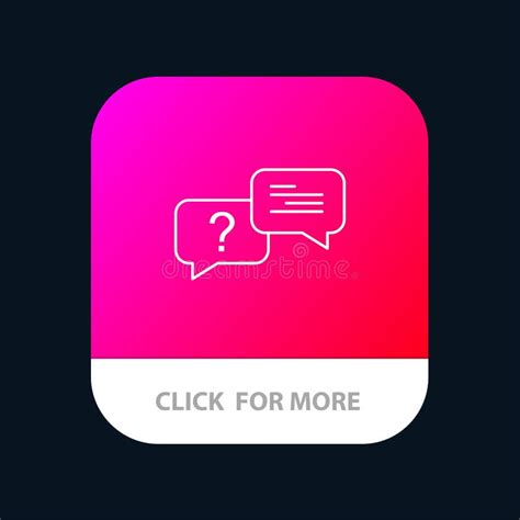Chat Bubble Popup Message Mobile App Button Android And Ios Line