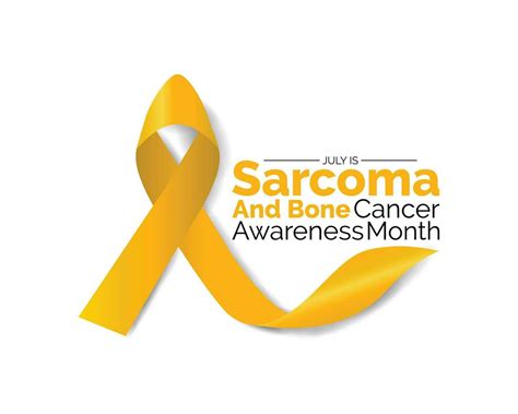 Yellow Bone Cancer Ribbon