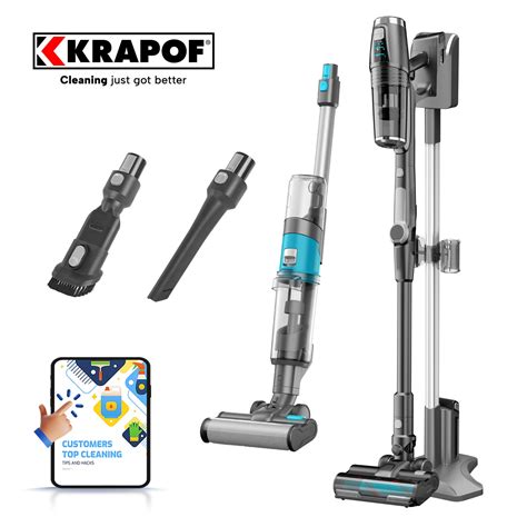 Krapof® 2 In 1 Cordless Wet And Dry Vacuum Floor Cleaner For Pet Homes