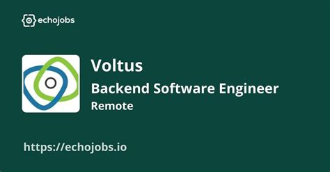 Voltus Is Hiring Backend Software Engineer Applications Usd 125k