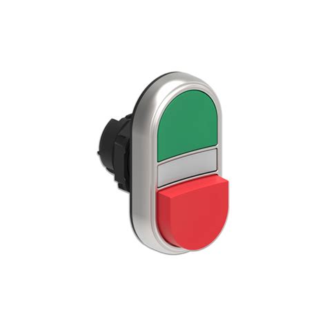 Boton Doble Verde Rojo Illuminado Lovato Distribuidor Oficial Gefran