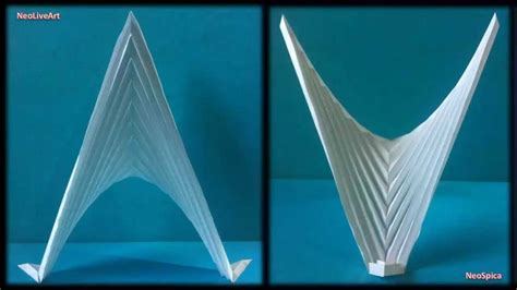 Parallel Pleat Forms Hyperbolic Paraboloid Youtube