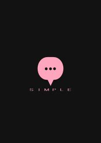 SIMPLE black pink V 1729b ธม LINE LINE STORE