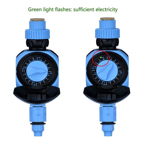 Rotary Knob Automatic Solenoid Valve Water Timer Garden Greenhouse Irr