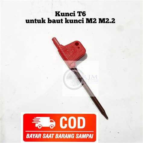 Kunci Baut Insert Kunci Bendera Kunci T6 Cocok Untuk Baut M2 M2 2