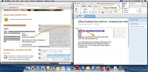 Bring To Mac Onenote Office Onenote Gem Add Ins