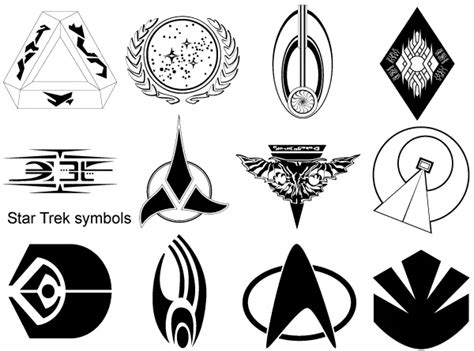 Star Trek Symbols Vector Pinterest Star Trek Logo Symbols Classic