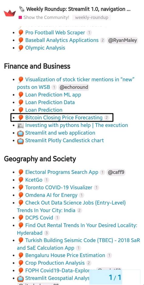 Rohan Sawant On Linkedin Datascience Bitcoin Streamlit