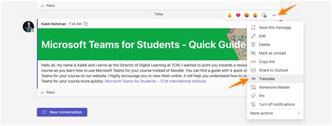 Translate In Microsoft Teams Tcm International Institute
