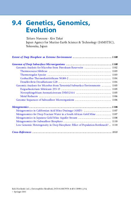 Pdf Genetics Genomics Evolution