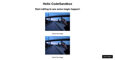 Image Hover Forked Codesandbox