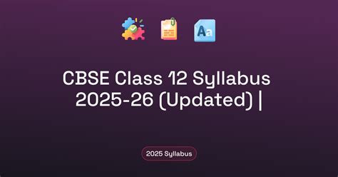 Cbse Class 12 Chemistry Syllabus 2025 26 Online Download Pdf