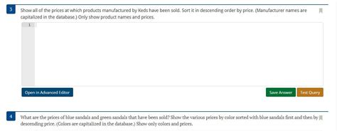 Solved For Each Information Request Below Formulate A