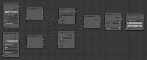 Texturing How To Combine Two Normal Maps Blender Stack Exchange