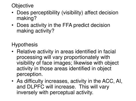 Ppt Functional Neuroimaging Of Perceptual Decision Making Powerpoint