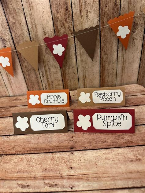 Pie Bar Labels Pie Party Decor Friendsgiving Theme Thanksgiving Dessert Table Pumpkin Pie Decor
