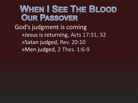 When I See The Blood Ppt Download