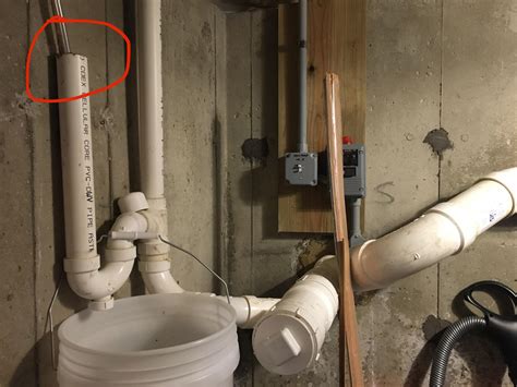 Water Overflowing Out Of Pipe In Basement R Plumbing