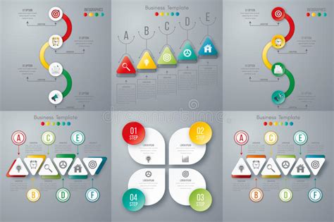 Set With Infographics Stock Vector Illustration Of Arrows 78510057