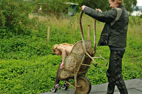 Claudia And Katja Outside Bandage Claudia And Katja Wheelbarrow 14 Porn