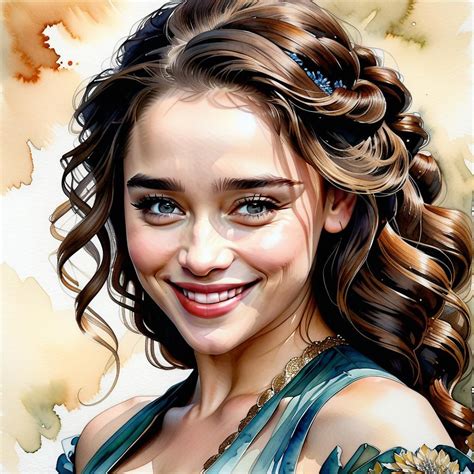 Emilia Clarke Ai Generated Artwork Nightcafe Creator