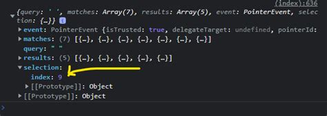 Selection Data Missing On 3rd 4th And 5th Elements Of Search Results