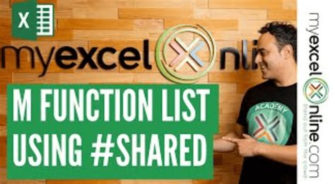 Access Function Library Using Power Query Myexcelonline