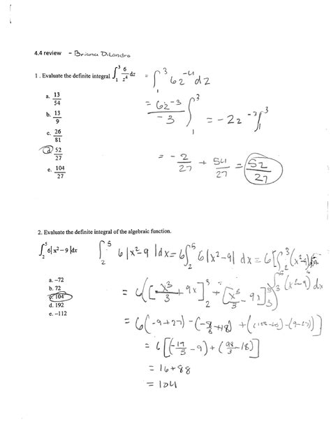 4 4 Integration Calc Calc Studocu