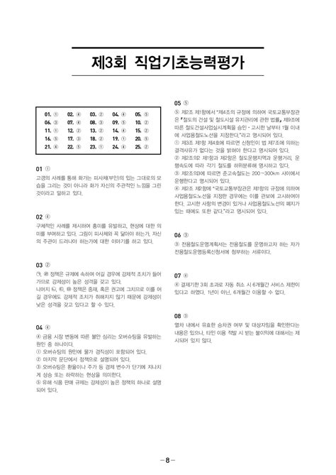 알라딘 미리보기 2024 Ncs 코레일 한국철도공사 직업기초능력평가 봉투모의고사