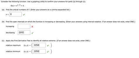 Solved Consider The Following Function Use A Graphing Chegg