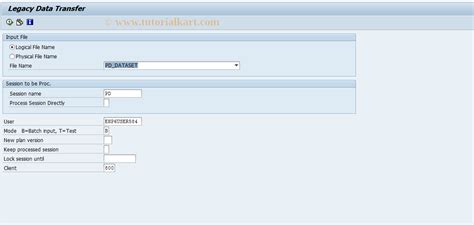 OODT SAP Tcode Data Transfer