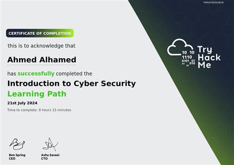 Tryhackme Hackthebox Cybersecurity Blueteam Ahmed Alhamed
