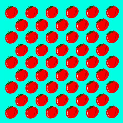 Tomato Wallpaper Illustration Vector On White Background 13893895