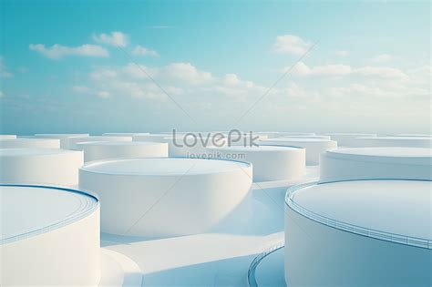 흰색 원통 배경 사진 및 창의적인 일러스트 무료 다운로드 Lovepik