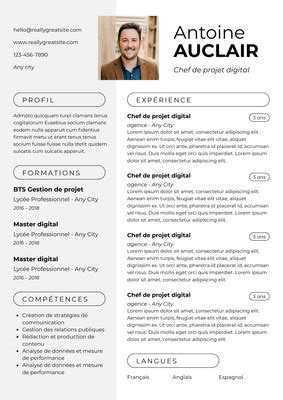 100 Modèles De Cv Avec Photo Personnalisables And Gratuits Canva