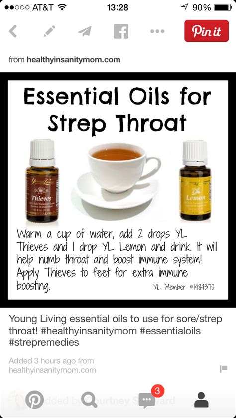 Home Remedy For Strep Throat Young Living Essential Oils Uses For