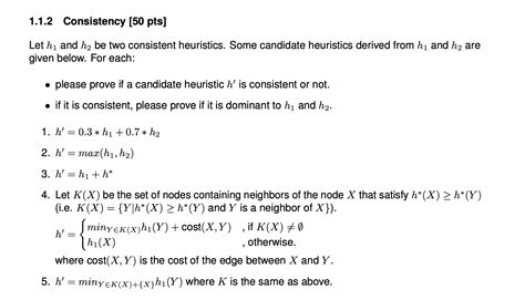 Let H1 And H2 Be Two Consistent Heuristics Some