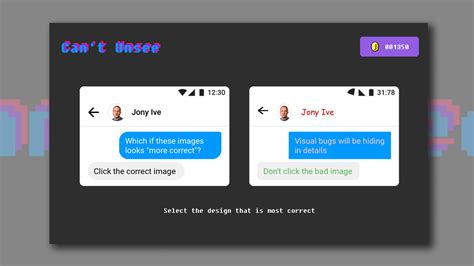 can t unsee is a game to test your ui design skills
