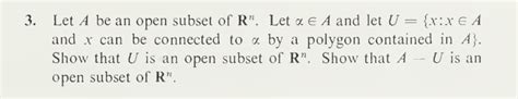 solved let a be an open subset of rn let α∈a and let