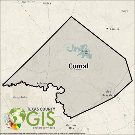 Comal County Shapefile And Property Data Texas County Gis Data
