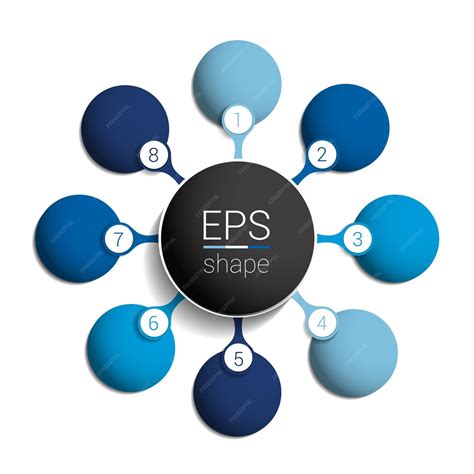Premium Vector Circle Infographic Template Round Net Diagram Graph Presentation Chart