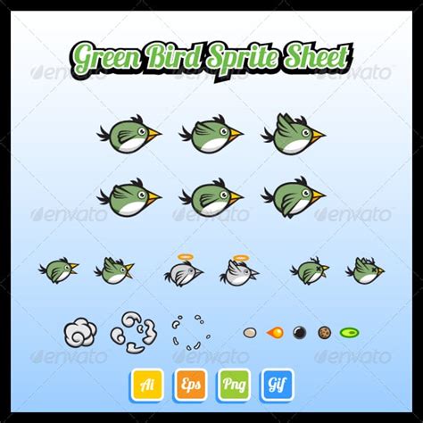 Bullet Game Sprites And Sheet Templates From Graphicriver