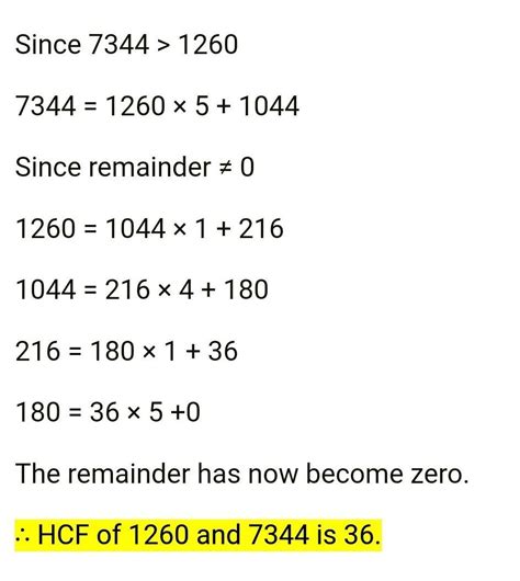 Find The HCF Of And Using Euclid S Algorithm Class Brainly In