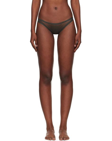 Yasmine Eslami Khaki Jeanne Briefs Lyst