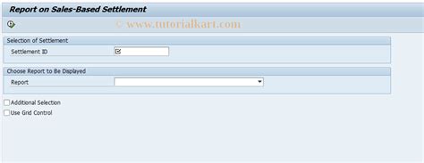 Resrissingle Sap Tcode Report On Sales Based Settlement